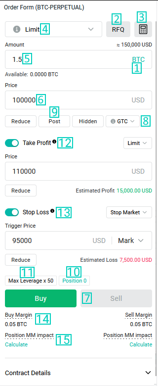 Limit Order – Deribit Support