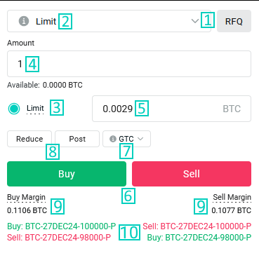 Option Combo Order – Deribit Support